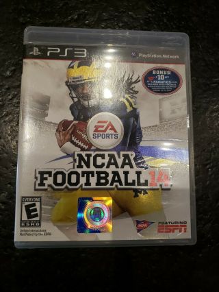 NCAA Football 14 (Sony PlayStation 3, 2013) PS3 GAME ONLY VERY RARE ...