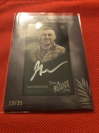Gary Vee Vaynerchuk 2019 Topps Allen And Ginter X Mini Auto Silver Ink ...