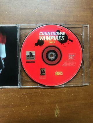 Countdown Vampires Ps1 Playstation 1 Black Label Complete Rare | #8259842