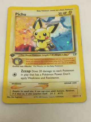1st Ed Meganium Holo Rare WOTC Pokemon Card 10/111 Neo Genesis Top ...