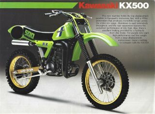 RARE VINTAGE 1983 KAWASAKI KX 125 B2 MOTOCROSS BROCHURE / LITERATURE ...