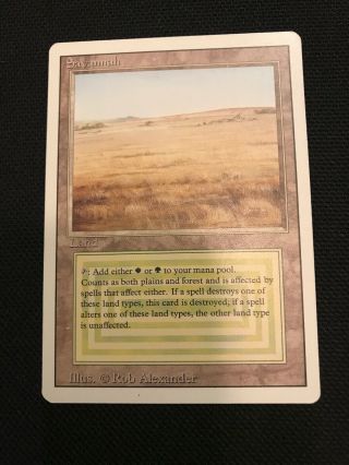 MtG - Magic The Gathering - SAVANNAH - Dual Land - Revised - Near - OOP ...