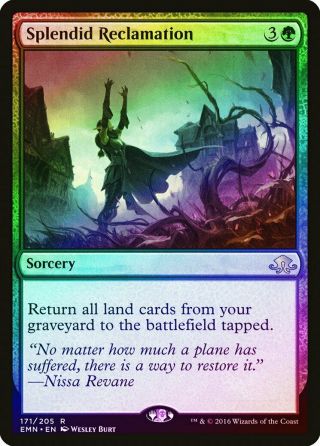 Splendid Reclamation Eldritch Moon NM - M Green Rare MAGIC GATHERING ...