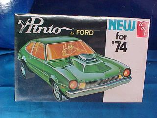MIB Orig 1970s AMT 1/25 Scale MODEL CAR KIT FORD PINTO Mini Muscle Car ...