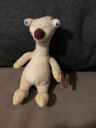 TY Beanie Baby Ice Age SID The Sloth 2009 Beanie Babies Plush Stuffed ...