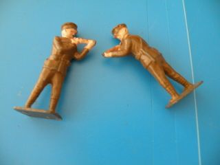 2 Army Soldiers Britains Aiming Rifles Soldier Toy Figure Metal F15 ...