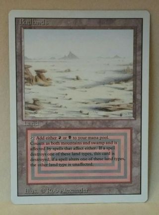 MTG MAGIC THE GATHERING - Revised Dual Land PLATEAU English Rare ...