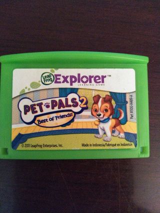 LeapFrog Pet Pals 2 Best Of Friends Game Cartridge Leapster Explorer ...