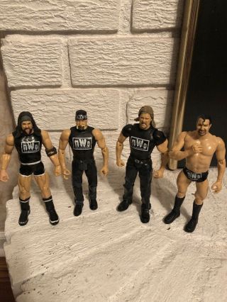WWE WWF HULK HOGAN SCOTT HALL X PAC NWo WRESTLING ACTION FIGURES WITH ...