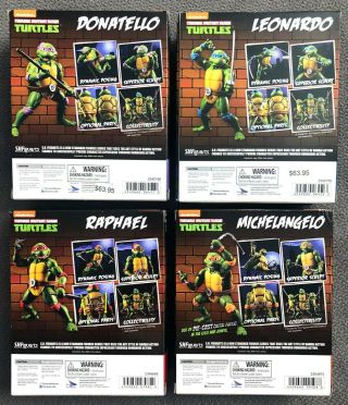 SH Figuarts SHF Teenage Mutant Ninja Turtles Complete Set Of 4 100 ...