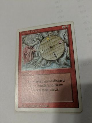 Wheel Of Fortune PL 3rd Edition MTG Magic The Gathering Red English ...