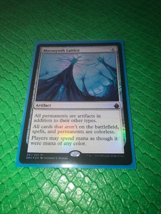MTG Magic Battlebond Mycosynth Lattice Foil NM Never Played | #9251551