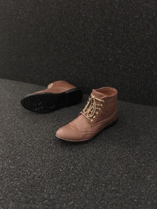Custom 1/6 Scale Browm Shoes Fit Hot Toys Joker Wolverine Head Body ...