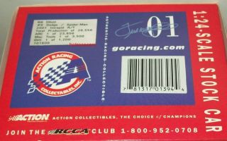 Bill Elliott 2001 Dodge Ultimate Spiderman 9 Intrepid R/T 1/24 NASCAR ...