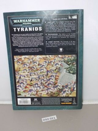 Warhammer 40k Tyranids 4th Edition Codex Paperback (DSO 11) | #9845099
