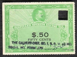 Distilled Spirits Excise Tax Stamp Scott RX8 | #23358893