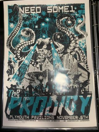 The Prodigy - No Tourists Jacknife Tour Poster - Plymouth - Rare ...
